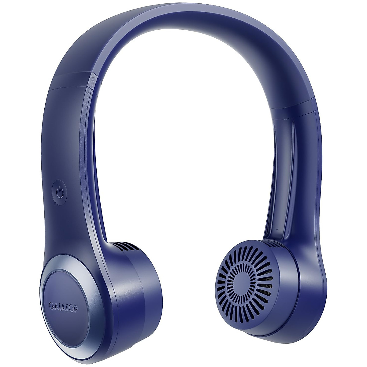 Gaiatop Portable Neck Fan, 4000mAh Rechargeable Hands Free Bladeless Mini Fans, 3 Speeds Air Outlet Can Rotate 70°, Free Adjustment Personal Wearable Cooling Fan Suitable for Travel Office Blue