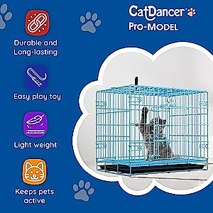 CAT DANCER Products Pro-Model Cat Toy with Cage Clip, Interactive Cat Toy for Cat Confined in Carrier