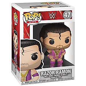 POP WWE: Razor Ramon [Scott Hall] Funko Pop! Vinyl Figure (Bundled with Compatible Pop Box Protector Case), Multicolored, 3.75 inches