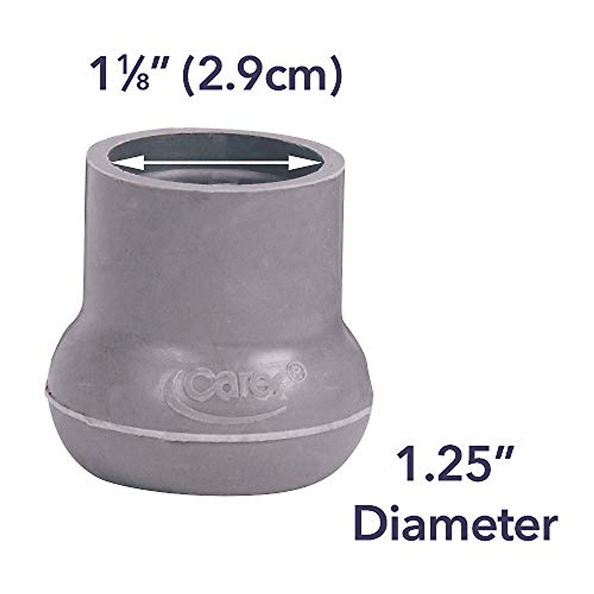 Carex Walker and Bath Bench Tips, 0.32 Pound, 1.12 Inch, 4 Count (Pack of 1)