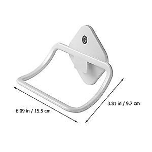 White Towels Bathroom Towel Ring Towel Rack Wall Mounted Hand Towels Holder Towel Hanger Hand Towel Rod for Bathroom Organizer Kitchen Storage Plastic Organizers