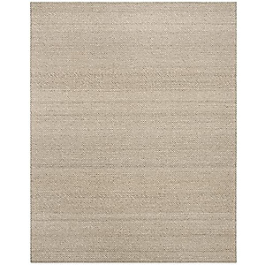 SAFAVIEH Natura Collection 9' x 12' Beige NAT801B Handmade Premium Wool Living Room Dining Bedroom Area Rug