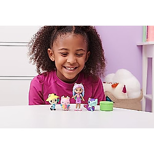 Gabby's Dollhouse, Gabby and Friends Figure Set with Rainbow Gabby Doll, 3 Toy Figures and Surprise Accessory Kids Toys for Ages 3 and up