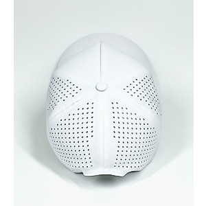 birdskie Golf Hat Snapback, Breathable, Quick Drying, High Performance, The Swagger Golf Cap White