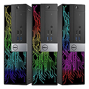 Dell Computer Desktop PC, Intel Core i3-6100 3.70 GHz, 16GB RAM, 256GB M.2 SSD (Fast Boot), 1TB HDD, AMD RX 550 4GB, RGB Gaming Keyboard Mouse, WiFi, Windows 10 Professional (Renewed)