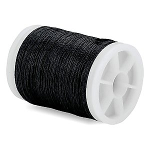 HME Archery Bow Hunting Durable 120 Yards 4000 Nylon 50lbs Breaking Strength Serving Thread, Black
