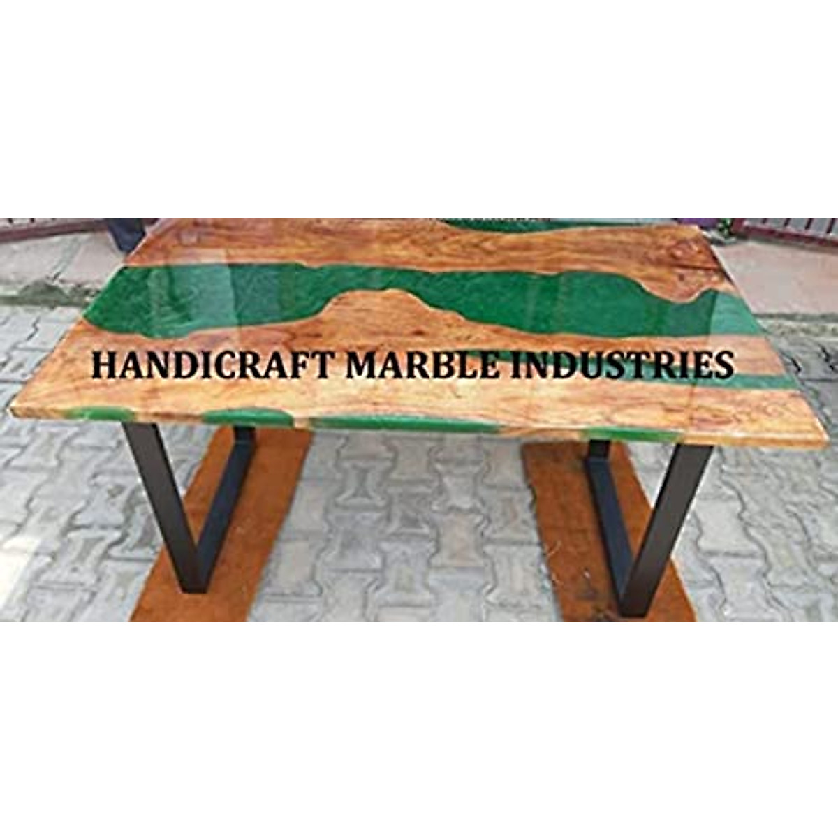 Handmade Epoxy Table Live Edge Wooden Table Epoxy Resin River Table Natural Wood Dining table Natural Epoxy Table Resin Table