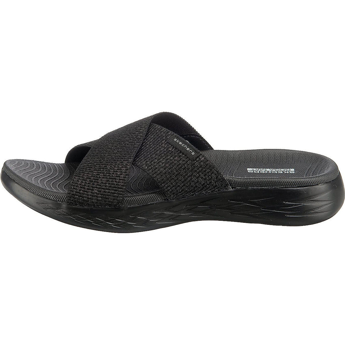 Skechers womens On-the-go 600 - 16259 Slide Sandal, Black, 7 US