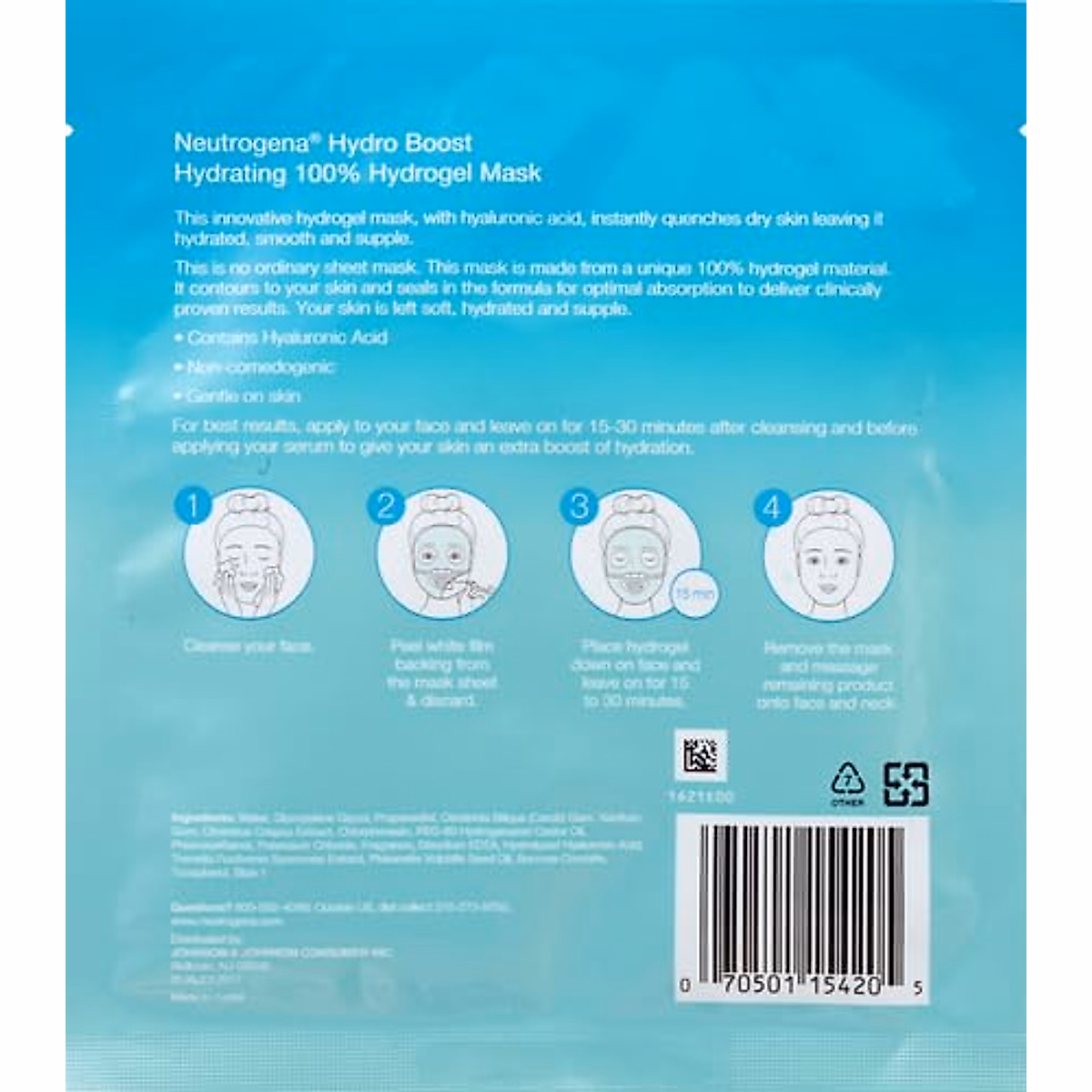 Neutrogena Hydro Boost Hydrating Hydrogel Mask, 1 Oz