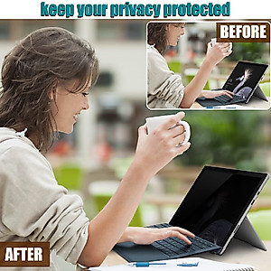 Privacy Screen for Surface Pro 7,Anti Blue Light Privacy Screen Protector for Surface Pro 7 Plus/Surface Pro 7/Surface Pro 6/Surface Pro 5th Gen/Surface Pro 4 12.3 inch, black (Surface Pro 7/6/5/4)