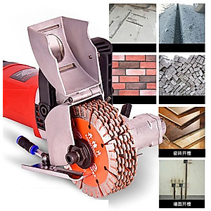 JIAN YA NA Wall Groove Cutting Machine 220V 40MM Electric Wall Chaser Groove Cutting Machine Concrete Cutter Notcher Groover Slotting Machine Large 4KW (Slotting Machine)
