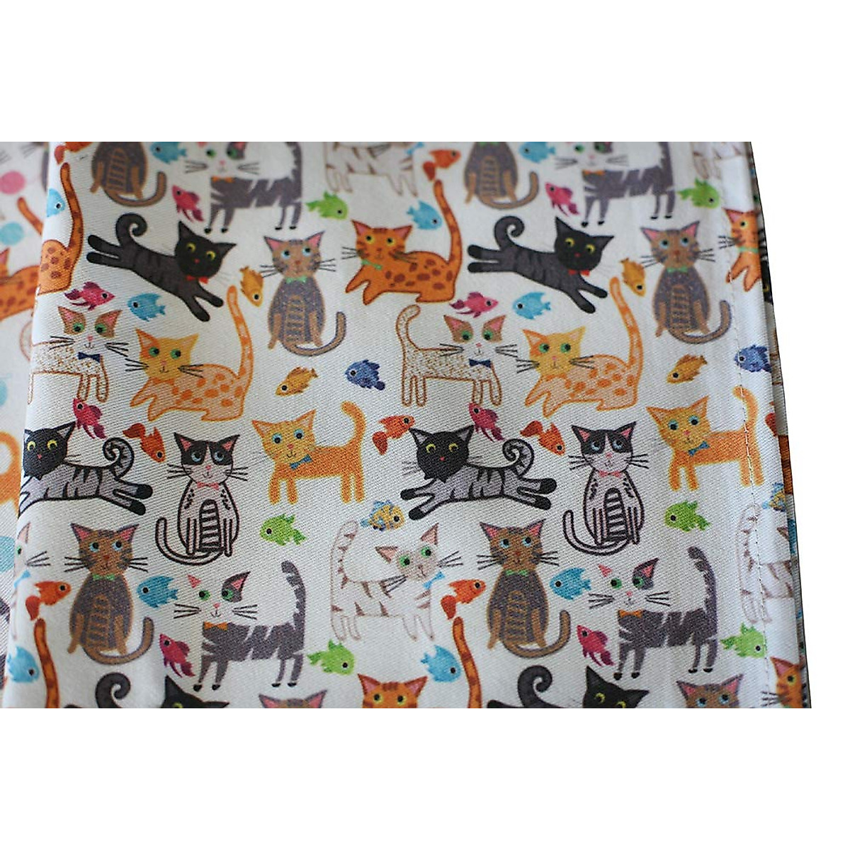 Sunshine Vibes Cat Tea Towels Set of 2 100% Cotton cat Lover Pattern with Hanging Loop; to Tackle All of Your Drying, Wiping and Cleaning Kitchen tasks for cat Lover!