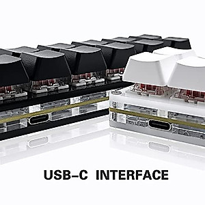 BTXETUEL Newhui 12 Key Mechanical Gaming Keyboard One Handed Keypad USB-C Wired OSU Keypad Programmable and Hot Swappable Keyboard.