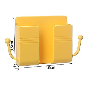 YYDSBBA Wall-Mounted Storage Box Multi-Function Mobile Phone Charging Storage Box Small,Adhesive Remote Control Holders