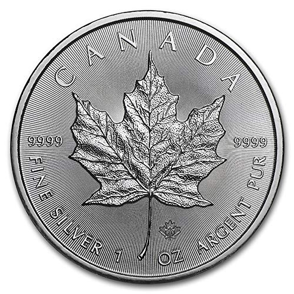 2021 CA Maple Leaf 1 Ounce .9999 Silver Coin Dollar Uncirculated Mint