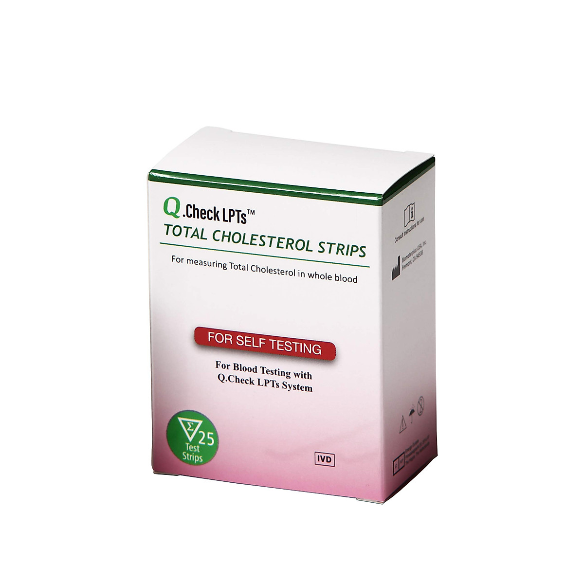 Helse Q.Check Total Cholesterol Test Strips, Value Pack 25-Count