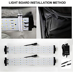 LTRINGYS Photo Studio Light Box 24''x24'' with LED Lights, Collapsible Photography Photo Background Shooting Tents with 4 Photo Backdrops(Black, White, Blue ,Green) 5500K US Plug