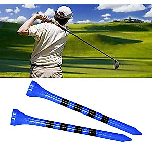 Zivisk Wooden Golf Tees 2-3/4" 100 Count 70mm Blue