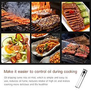 Mr WEI Olive Oil Dispenser Bottle, Olive Oil Spray, Oil Dispensing Cruets, Oil Spray Bottle for Kitchen Baking, Cooking, Salad, BBQ. Stainless Steel.