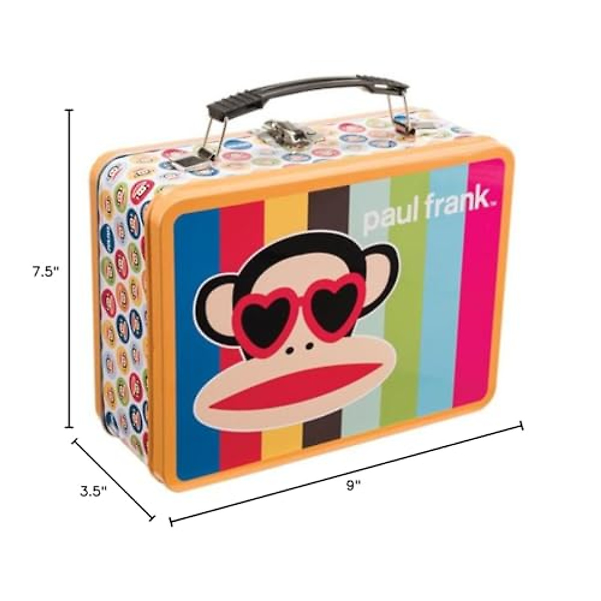 Vandor 46070 Paul Frank Large Tin Tote, Multicolor