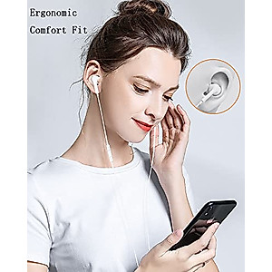 Wired Earbuds for iPhone 14/14 Pro Max - iPhone Headphones in-Ear with Microphone, Noise Isolating, Bluetooth, Compatible with iPhone 14 Pro/13/13 Pro Max/12/11/X/XR (2 Pack)