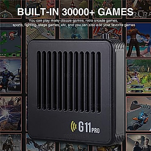 G11 Pro Game Box 4K HD TV Game Stick Video Game Console 256G Built in 60000+ Retro Games Portable Game Player Wireless Gamepad (256G 60000+Games)