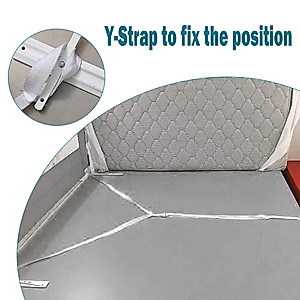 MBQMBSS 2 Pack Toddler Bed Rail Guards for King and Queen Size Beds, Stable Protective Side Railing for Kids Children