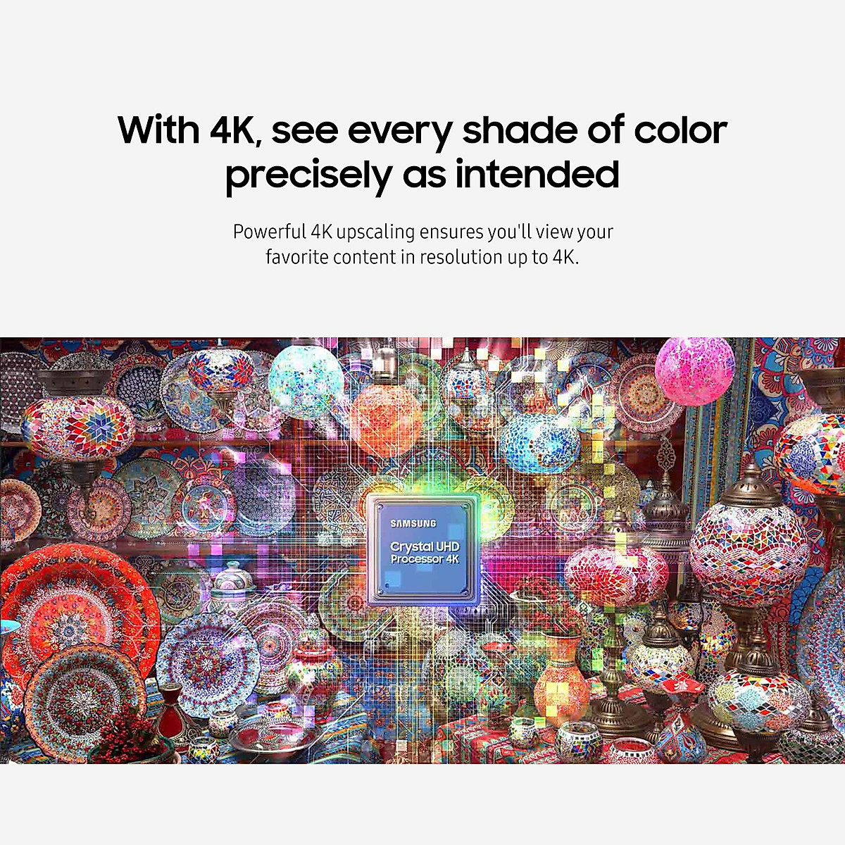 SAMSUNG 43-Inch Class Crystal UHD 4K BEC-H Series HDR Pro TV w/ 3D Surround Sound, PurColor, Contrast Enhancer, Use for Digital Signage Displays, Commercial TV, Alexa Built-In (LH43BECHLG, 2023 Model)