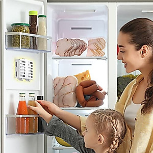 iTouchless AbsorbX Refrigerator Odor Removal 2-Pack Fridge and Freezer Deodorizer, Better than Baking Soda, Replaceable Natural Filter Extends Food Freshness, Prevents Waste, 6-Month Supply Included