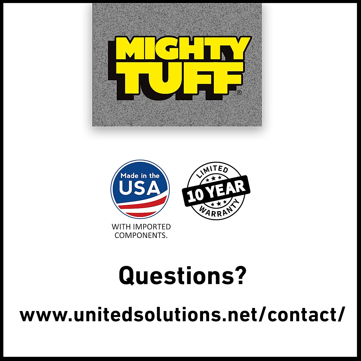 Mighty Tuff Rolling Dolly, Made in USA, Gray, Heavy Duty Plastic Utility Cart with 360 Degree Wheels for Mighty Tuff Pet Food Storage and 5 Gallon Buckets