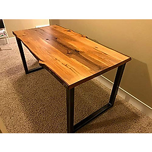 Metal Table Legs - U Style - Rustic Industrial Finish - Set of Two