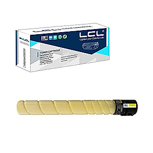 LCL Compatible Toner Cartridge Replacement for Konica Minolta TN324 TN-324 TN324Y TN-324Y A8DA230 High Yield BizHub C258 C308 C368 (1-Pack Yellow)