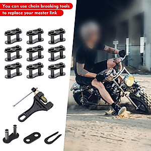 KAMIER 420 Chain Master Connect Link Breaker for Coleman CT200U BT200X Baja 196 212cc Mini Bike Go Kart TaoTao Coolster Ice Bear Suzuki SSR TTR CRF 50 70 90 110 125cc Pit Dirt Bike 4 Wheeler ATV Parts