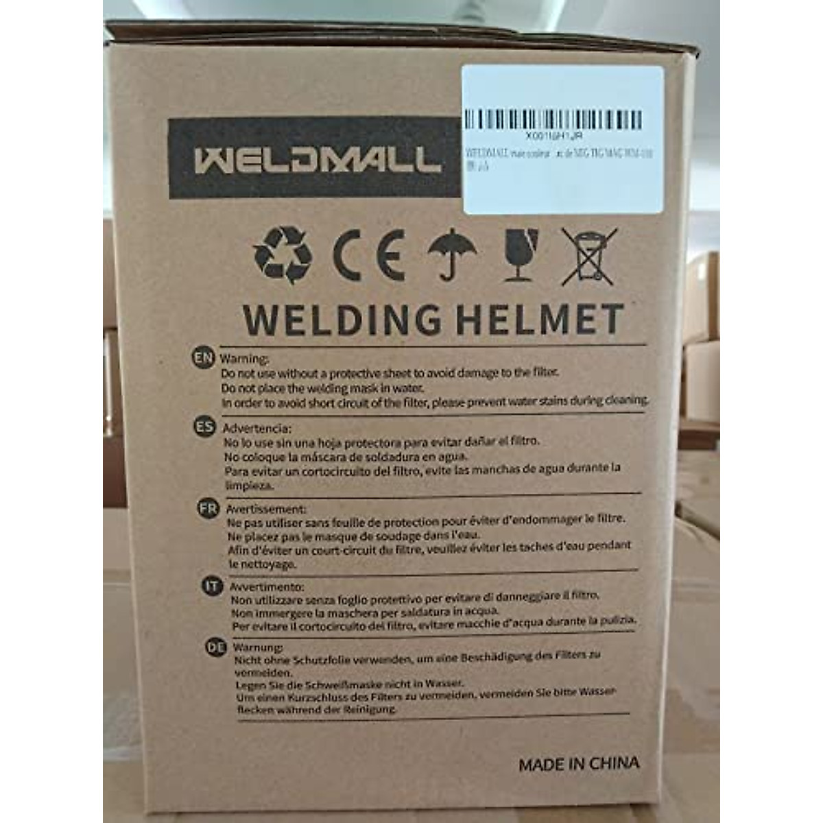 WELDMALL True Color Solar Power Auto Darkening Welding Helmet Welder Hood with Adjustable Shade Range for Mig Tig Arc Sensor Welder Mask WM-110