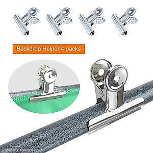 LINCO Lincostore Zenith Portable T-Shape Background Backdrop Stand Kit 5x6.7ft - 5ft Wide (Fixed) and 6.7ft High (Adjustable)- Lightweight Only 4 Lbs Easy to Carry and Storage Black