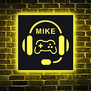 Custom Gamer Led Sign, Gaming Decor Led, Gamer Room Led, Playstation Led Sign, Playstation Led Light, Personalization Playstation Led Neon Sign…