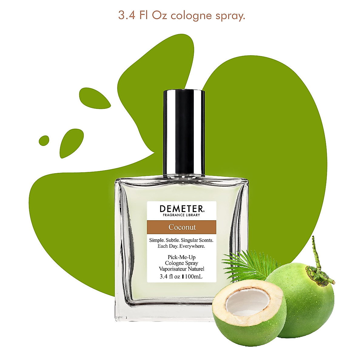DEMETER Fragrance Library 3.4 oz Cologne Spray - Coconut
