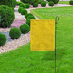 My Little Nest Seasonal Garden Flag Easter Yellow Cute Eggs Vertical Garden Flags Double Sided for Home Farmhouse Yard Holiday Flag Outdoor Decoration Banner 12"x18"