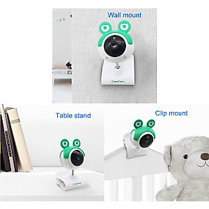 CasaCam BM240 Video Baby Monitor with 5" Touchscreen and HD Clip Camera, Two Way Audio, Lullabies, Nightlight, Automatic Night Vision and Temperature Monitoring Capability