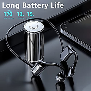 Urban Nirvana Premium Bone Conduction Open-Ear Sport Headphones - Sweat Resistant Earphones for Workouts and Running with Deep Base (Black-04), Pack of 1