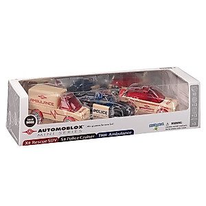 Automoblox Mini Rescue Pack — Wooden Mix-and-Match Vehicles — Build and Rebuild — Ages 4+