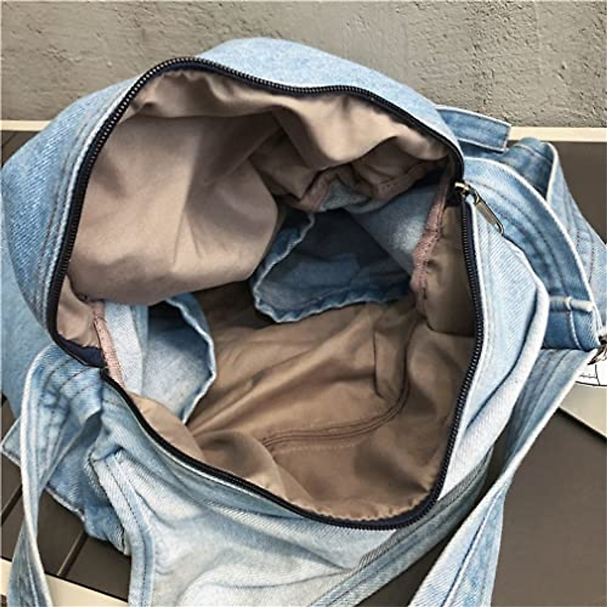 Denim Shoulder Bag for Women Men Large Hobo Bag Crossbody Bag Tote Handbag Messenger Bag Purse Satchel Fashion Bags