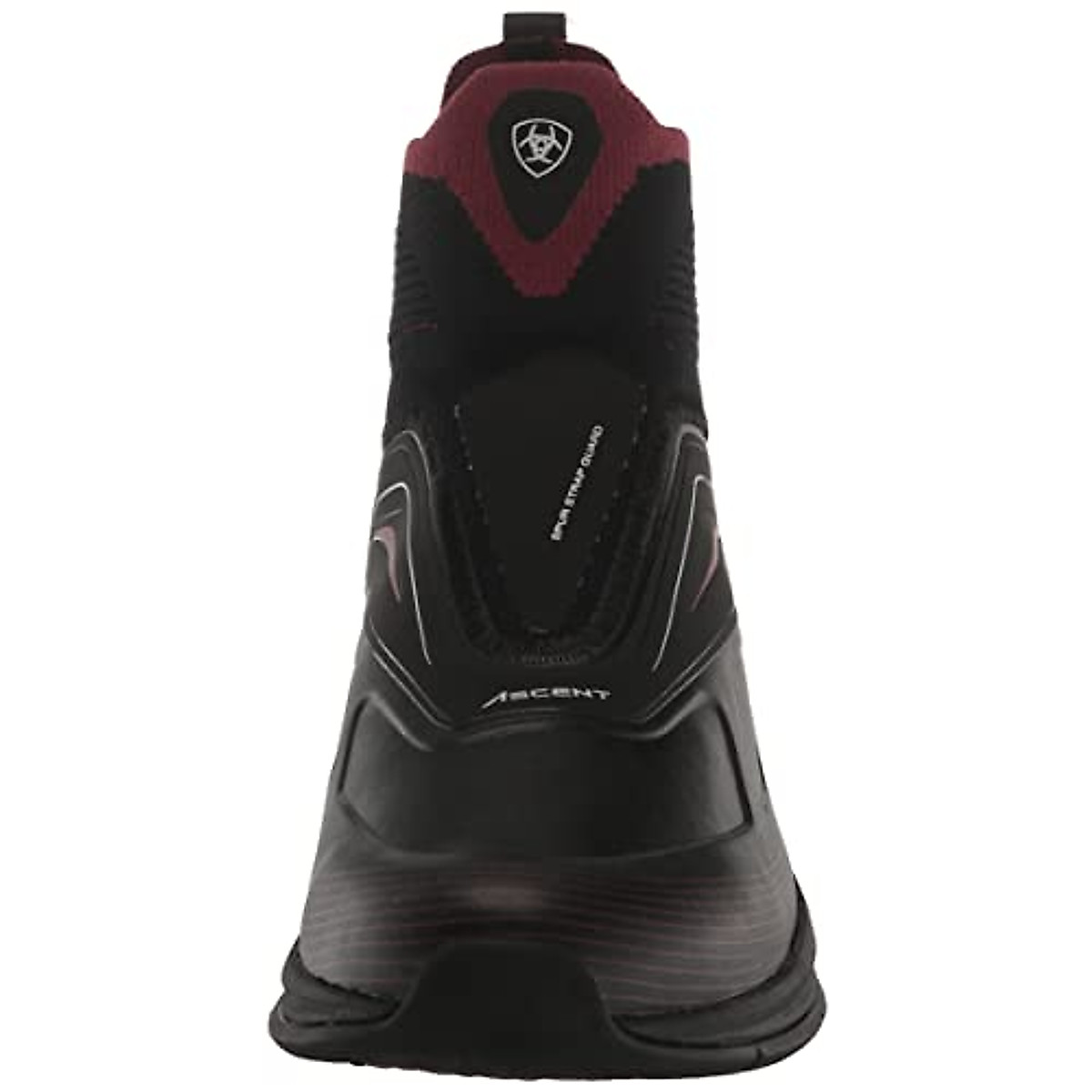 Ariat Womens Ascent Paddock Boot Black/Burgundy 11