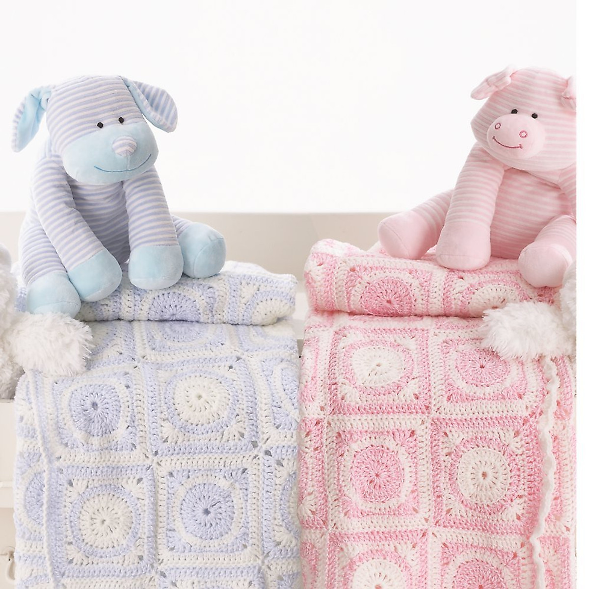 Bernat Big Ball Baby Sparkle Yarn - (3) Light Gauge 100% Acrylic - 10.5oz - White - Machine Wash & Dry