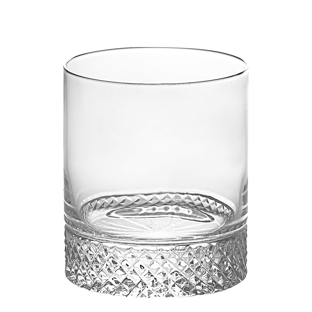 Tumbler Glass - Double Old Fashioned - Set of 6 Glasses - Beautiful Designed Cut Crystal DOF tumblers - For Whiskey - Bourbon - Water - Beverage - Drinking Glasses - 13 oz. - Made in Europe by Barski