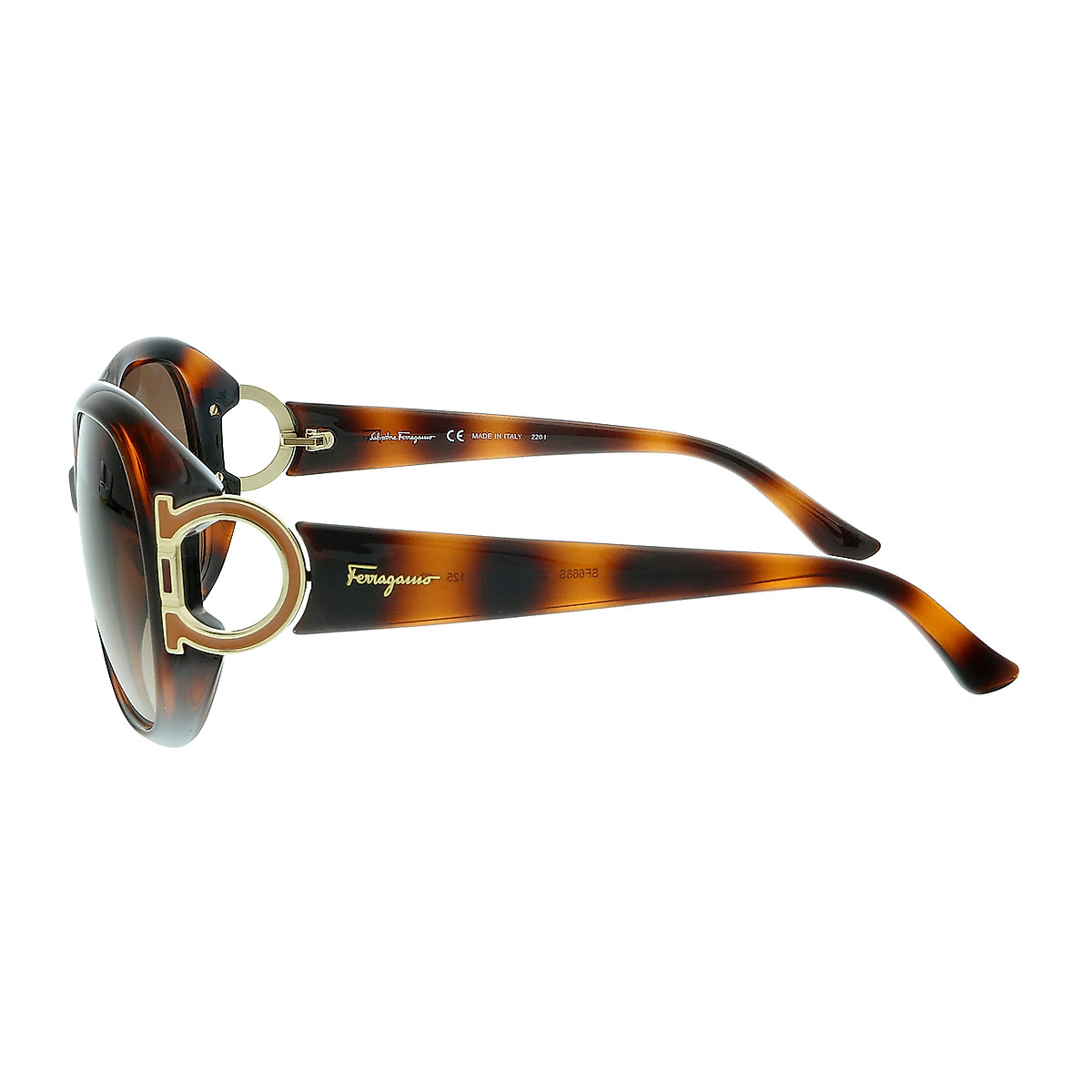 Salvatore Ferragamo Salvatore Ferragamo Women's Sunglasses Sf668s, Brown, 57