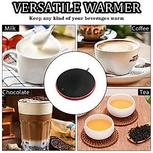 Coffee Mug Warmer, Electric Beverage Warmer, 3 Adjustable Mode Up to 55℃, Waterproof LED Backlit Display, Auto Shut Off, Water Coco Soup Milk
