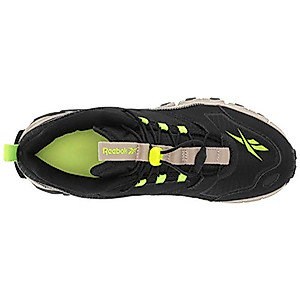 Reebok Women's DMXPERT Sneaker, Black/modern beige/neon Lime 9.5 M US