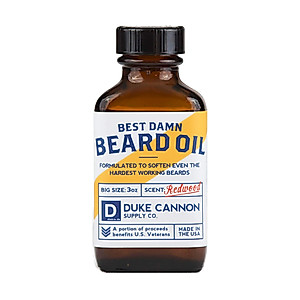 Duke Cannon Supply Co. Best Beard Bundle - 3 oz. Oil & 1.6 oz. Balm, Redwood Scent, Travel Size, 2-Piece Set