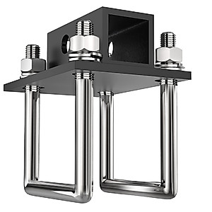 OxGord RV Hitch - 2" Receiver Adapter Fits 4-4.5" Bumper Beam - Trailer Accessories Best for Mounting Bike Racks & Cargo Carriers